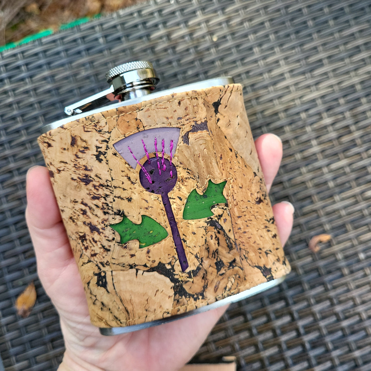 Thistle (3), 6 oz Flask – mudandthread